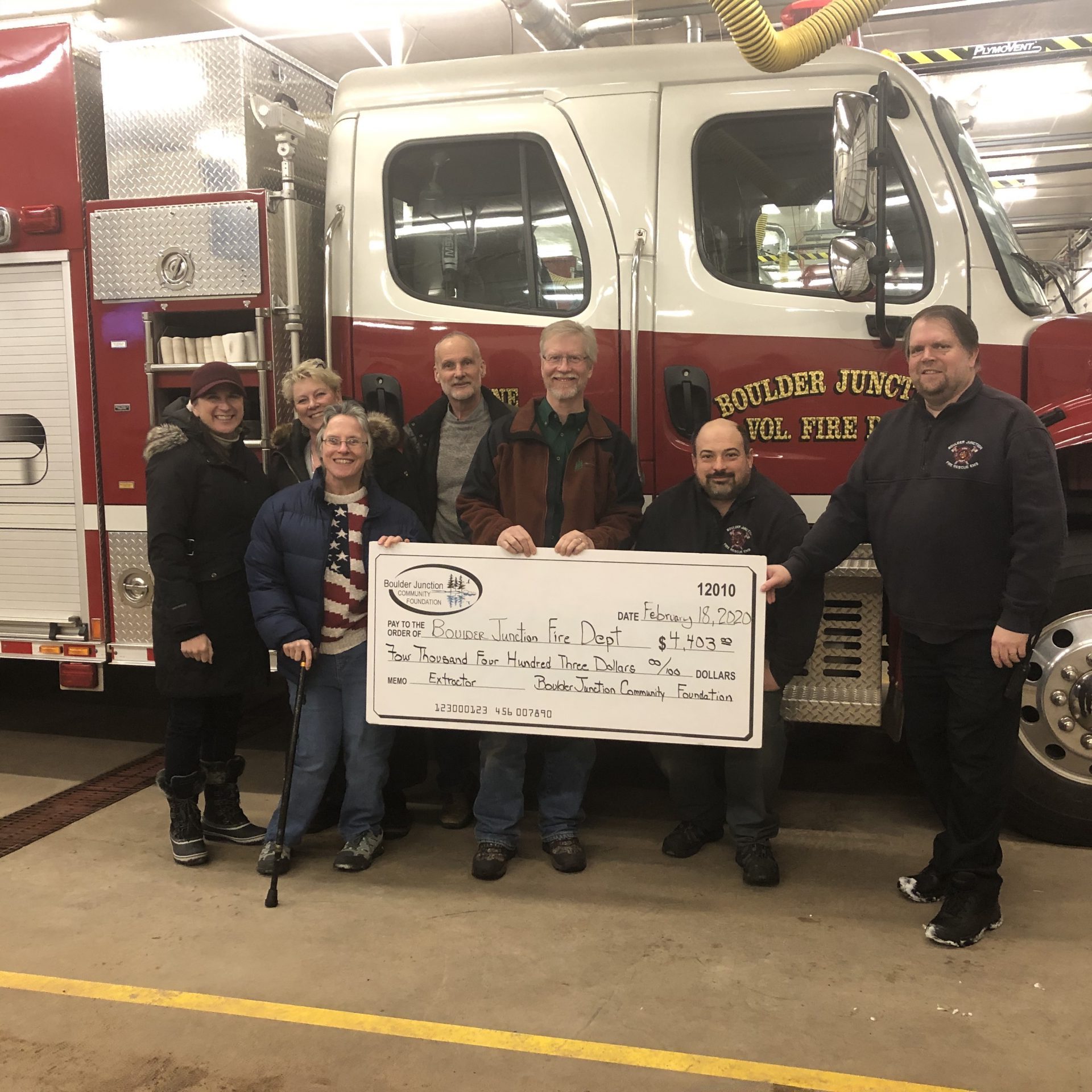 Grant Awarded to Boulder Junction Fire Department - Boulder Junction ...